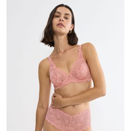B&uuml;gel-BH Triumph "Amourette W", Damen, Gr. 100, Cup C, cherry rose, Spitze, Obermaterial: 62% Polyamid, 24% Elasthan, 8% Lyocell, 6% Polyester, unifarben, BHs B&uuml;gel-BH, Stretch-Spitze