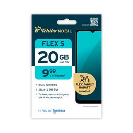 Tchibo - Flex S mit 20 GB - 9,99 &euro;/4 Wochen