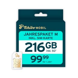 Tchibo - Jahrespaket M mit 216 GB inkl. SIM-Karte