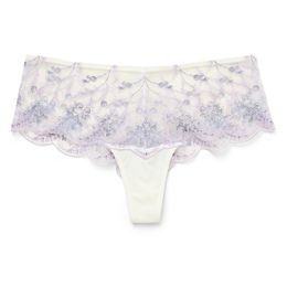 Tchibo - Panty mit Stickerei - Damen - Gr. S - creme