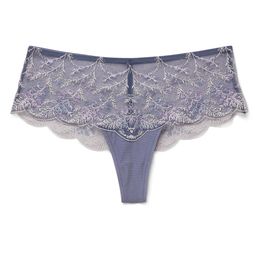Tchibo - Panty mit Stickerei - Damen - Gr. L - blau