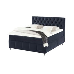 Jette Home Boxspringbett Jette Glam &brvbar; blau &brvbar; Ma&szlig;e (cm): B: 182 H: 132,5 &raquo; H&ouml;ffner