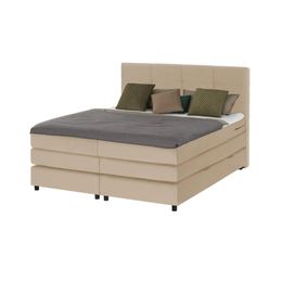 H&ouml;ffner Boxspringbett Wind &brvbar; beige &brvbar; Ma&szlig;e (cm): B: 180 H: 152 &raquo; H&ouml;ffner