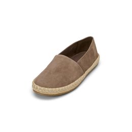 Marc O'Polo Espadrille MARC O'POLO "aus weichem Veloursleder", Damen, Gr. 41, schwarz taupe, Obermaterial: 100% Leder (Ziege), unifarben, Schuhe Espadrille