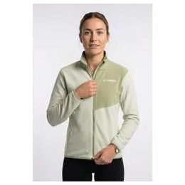 Fleecejacke Adidas TERREX "MULTI", Damen, Gr. M, halo gr&uuml;n, Obermaterial: 100% Polyester, normal, Jacken Fleecejacke