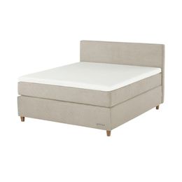 Jette Home Boxspringbett Jette Flex &brvbar; beige &brvbar; Ma&szlig;e (cm): B: 185 H: 120,5 &raquo; H&ouml;ffner