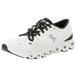 Sneaker On RUNNING "Cloud X 4", Damen, Gr. 36, ivory, schwarz, Textil, Schuhe Sneaker