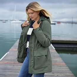 LANDS' END Wasserdichter Parka SQUALL, Damen,  Gr&uuml;n, Nylon, by Lands' End