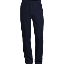 LANDS' END Utility-Hose mit Schlupfbund, Herren,  Blau, Baumwolle, by Lands' End