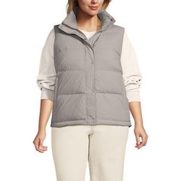 LANDS' END Wasserabweisende Daunenweste, Damen,  Schwarz, Nylon, by Lands' End