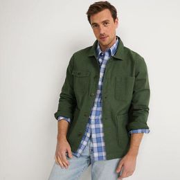 LANDS' END Worker-Jacke, Herren,  Gr&uuml;n, Baumwolle/Elasthan, by Lands' End