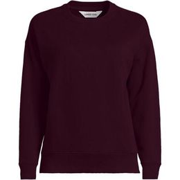 LANDS' END Sweatshirt SERIOUS SWEATS, Damen,  Rot, Elasthan/Baumwoll-Mischung/Polyester-Mischung, by Lands' End