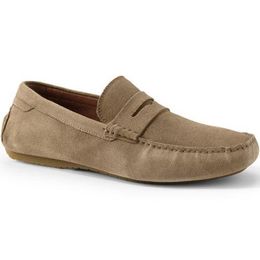 LANDS' END Veloursleder-Loafer, Herren,  Beige, Rauleder, by Lands' End