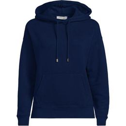 LANDS' END Serious Sweats Kapuzen-Sweatshirt, Damen,  Blau, Baumwoll-Mischung/Polyester-Mischung, by Lands' End