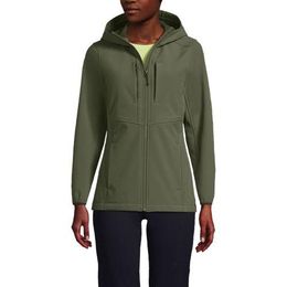 LANDS' END Softshell-Jacke, Damen,  Gr&uuml;n, Elasthan/Polyester-Mischung, by Lands' End