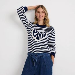 LANDS' END Jacquard-Pullover DRIFTER, Damen,  Sonstige, Baumwolle, by Lands' End