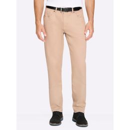 Marco Donati Herren 5-Pocket-Jeans mit Crinkle-Effekten, beige-denim, Gr&ouml;&szlig;e 24
