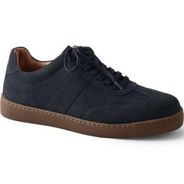 LANDS' END Leder-Sneakers, Herren,  Blau, Leder/Rauleder, by Lands' End
