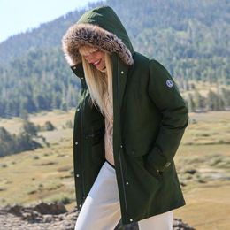 LANDS' END Expeditions-Daunenparka, Damen,  Gr&uuml;n, Polyester, by Lands' End