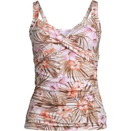 LANDS' END Tankinitop CHLORRESISTENT mit V-Ausschnitt Gemustert f&uuml;r Damen, Damen, size: regular, Gelb, Nylon-Mischung, by Lands' End