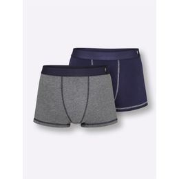 w&auml;schepur men Herren Pants, marine + anthrazit-meliert, Gr&ouml;&szlig;e 6