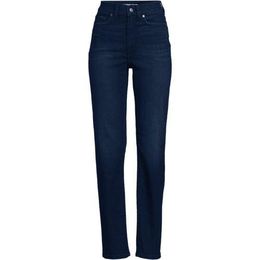 LANDS' END Rail Straight Fit Jeans High Waist, Damen,  Blau, by Lands' End