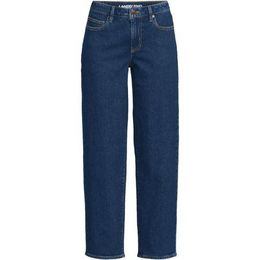 LANDS' END Relaxte Soft Denim Straight Fit 7/8-Jeans, Damen,  Blau, Elasthan/Baumwoll-Mischung, by Lands' End