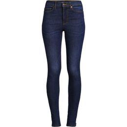 LANDS' END Skinny Fit Jeans High Waist, Damen,  Blau, Baumwoll-Mischung, by Lands' End
