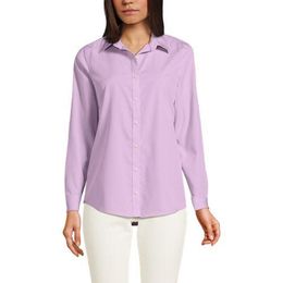 LANDS' END B&uuml;gelfreie Baumwoll-Bluse, Damen,  Pink, Baumwolle, by Lands' End