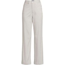 LANDS' END 5-Pocket-Chinos mit weitem Bein, Damen,  Beige, Baumwoll-Mischung, by Lands' End