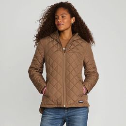 LANDS' END FeatherFree Steppjacke, Damen,  Braun, Polyester, by Lands' End