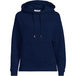 LANDS' END Serious Sweats Kapuzen-Sweatshirt, Damen,  Blau, Baumwoll-Mischung/Polyester-Mischung, by Lands' End