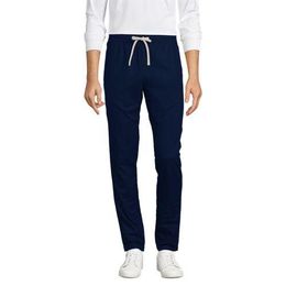 LANDS' END Schlupfbund-Chino, Herren,  Blau, Baumwolle/Leinen, by Lands' End