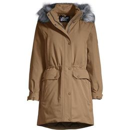 LANDS' END Expeditions-Daunenparka, Damen,  Beige, Polyester, by Lands' End