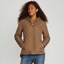 LANDS' END FeatherFree Steppjacke, Damen,  Braun, Polyester, by Lands' End