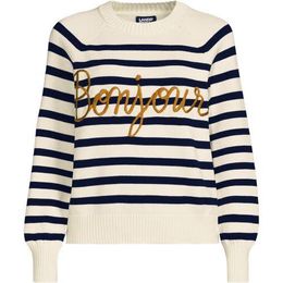 LANDS' END Raglan-Pullover DRIFTER, Damen,  Wei&szlig;, Baumwolle, by Lands' End