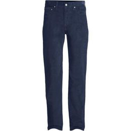 LANDS' END Classic Fit Cordhose mit Komfortbund, Herren,  Blau, Elasthan/Baumwoll-Mischung, by Lands' End