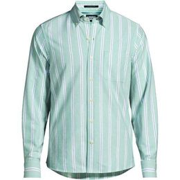 LANDS' END Langarm-Oxfordhemd, Classic Fit, Herren,  Gr&uuml;n, Baumwolle, by Lands' End
