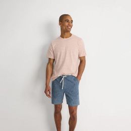 LANDS' END Chino-Shorts mit Dehnbund, Herren,  Blau, Elasthan/Baumwoll-Mischung, by Lands' End