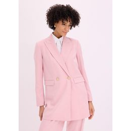 bonprix Longblazer mit dekorativen Kn&ouml;pfen, rosa, Gr.36, eleganter Longblazer mit dekorativen Kn&ouml;pfen