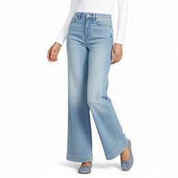 LANDS' END Recover Jeans High Waist mit weitem Bein, Damen,  Blau, by Lands' End