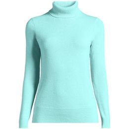 LANDS' END Rollkragen-Pullover aus Kaschmir, Damen,  Gr&uuml;n, Kaschmir, by Lands' End