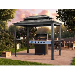 TOOLPORT 2,75x1,8 m Grillpavillon mit Stahldach - (300218)