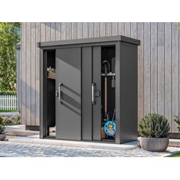 PRIMEYARD 180 x 78 cm Gartenschrank XL, anthrazit - (GFPV00927)