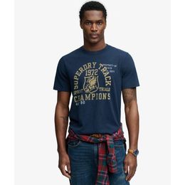 Superdry Herren Vintage Prep T-shirt in Lockerer Passform Navy - Gr&ouml;&szlig;e: S 104040550330624S001