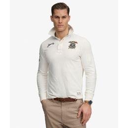 Superdry Herren Rugby-oberteil mit Doppeltem Emblem White - Gr&ouml;&szlig;e: Xxl 1041210500754FU4005