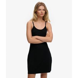 Superdry Damen Mini Jersey Cami-kleid Black - Gr&ouml;&szlig;e: 46 214423600080502A460