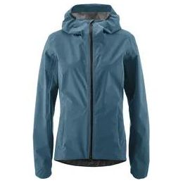 Fahrradjacke Gonso "Save Jacket Trail W", Damen, Gr. 48, saphirblau, 100% Polyester, Jacken Fahrradjacke, Damen Regenjacke wind- und wasserdicht, Radjacke mit Kapuze