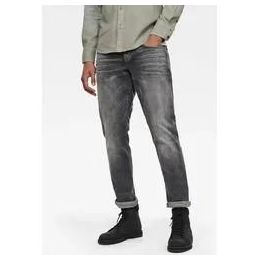 G-Star Raw Regular-fit-Jeans G-STAR "3301 Straight Tapered", Herren, Gr. 32, L&auml;nge 30, grau (grau, used), Denim/Jeans, Obermaterial: 99% Baumwolle, 1% Elasthan, normal normal, Jeans