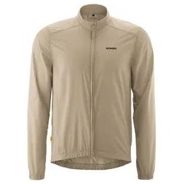 Windbreaker Gonso "Adventure Jacket Wind M", Herren, Gr. L, cream, 90% Polyamid, 10% Polyester, Jacken Windbreaker, Herren Windjacke, leichte u. winddichte Fahrradjacke, geringes Packma&szlig;